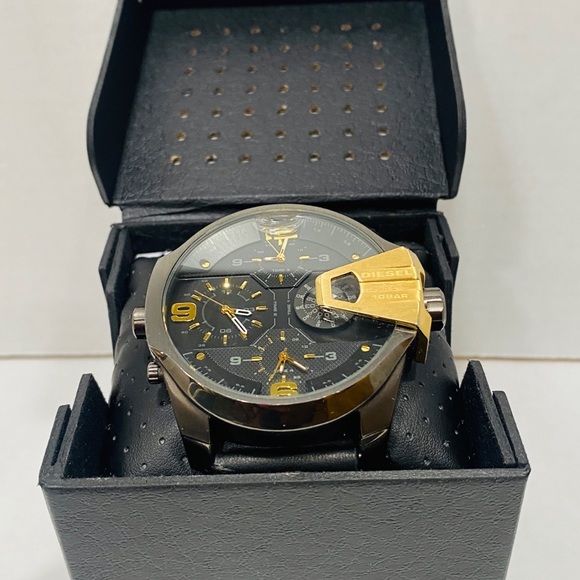 Diesel Black Gold | Accessories | Dz7377 Mens Diesel Black Dial Uber ...